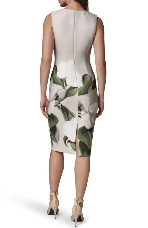 Donna Karan New York Floral Print Sheath Dress