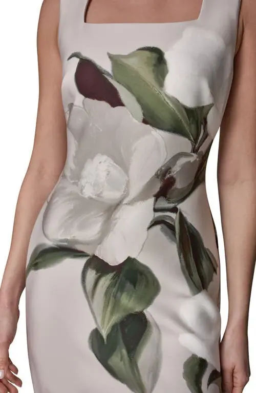 Donna Karan New York Floral Print Sheath Dress