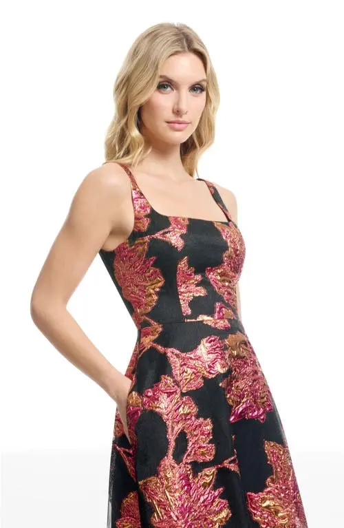 Dress The Population Vienna Jacquard Sleeveless Gown