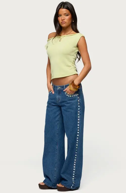 EDIKTED Lauria One-shoulder Sweater