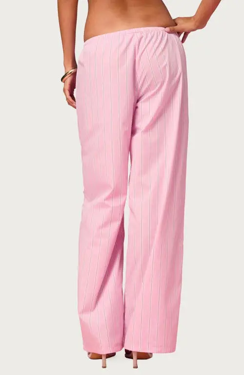 EDIKTED Icon Stripe Wide Leg Pants