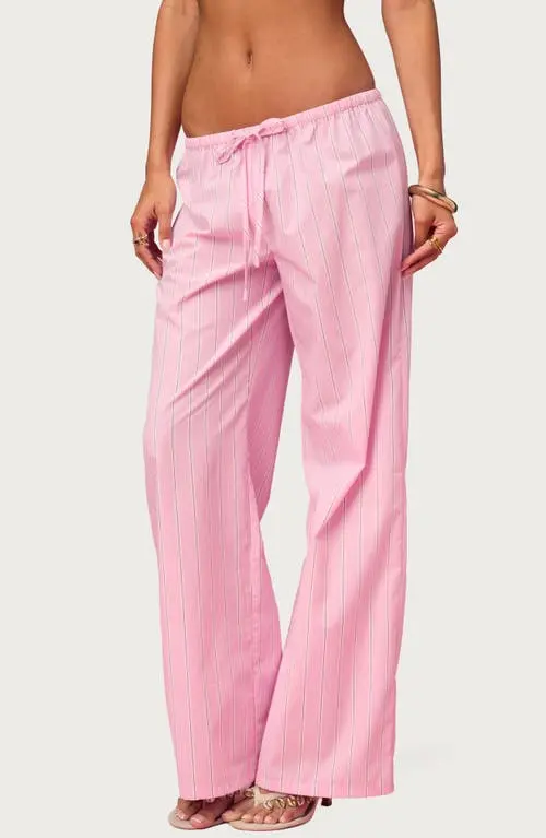 EDIKTED Icon Stripe Wide Leg Pants