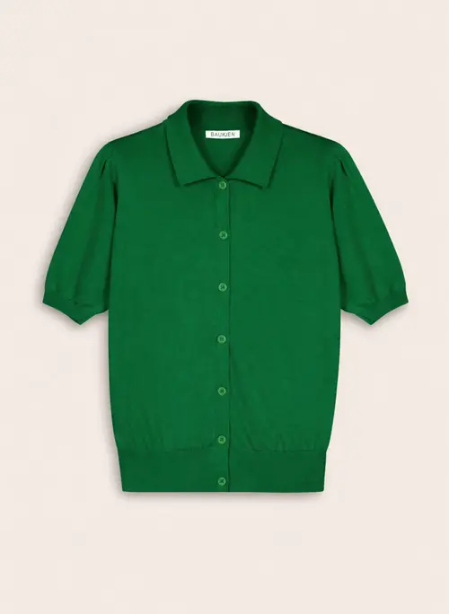 BAUKJEN Sara Short Sleeve Collared Cardigan