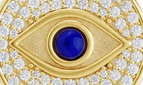 Sterling Forever Pavé Evil Eye Pendant Necklace