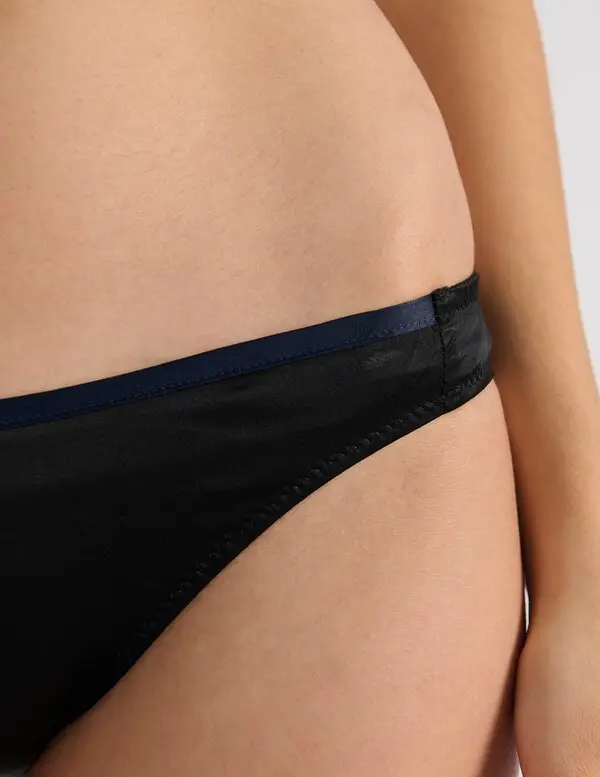 Araks Quincy Silk Charmeuse Panty - Black