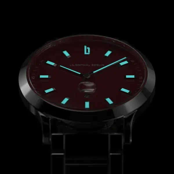 Lilienthal Berlin Huxley Ii Crimson Stainless Steel Watch