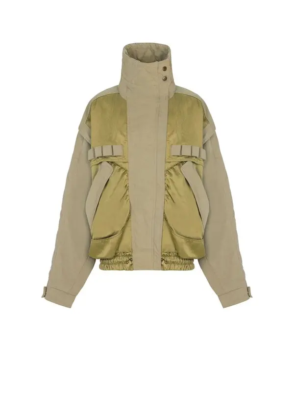 Balmain Cotton And Twill Bomber Jacket