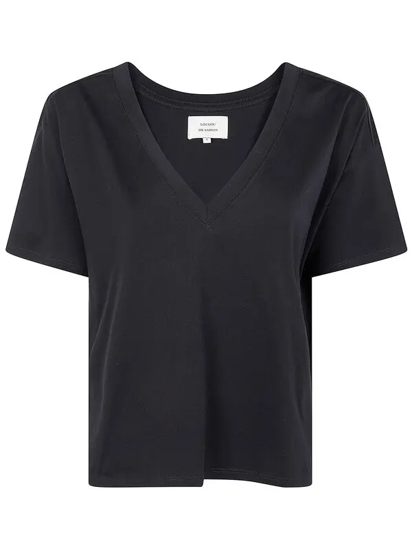 Loulou De Saison V-neck Cotton T-shirt