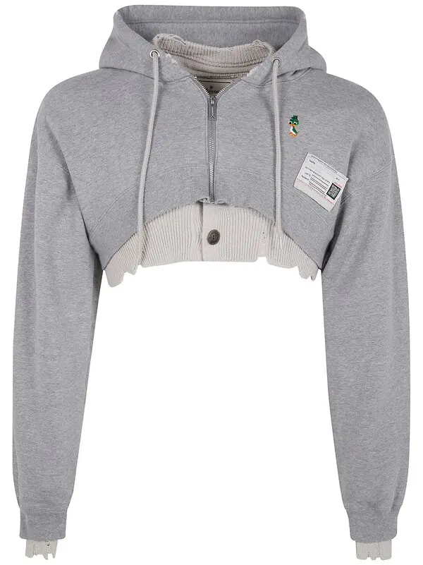 Mihara Yasuhiro Cropped Hoodie