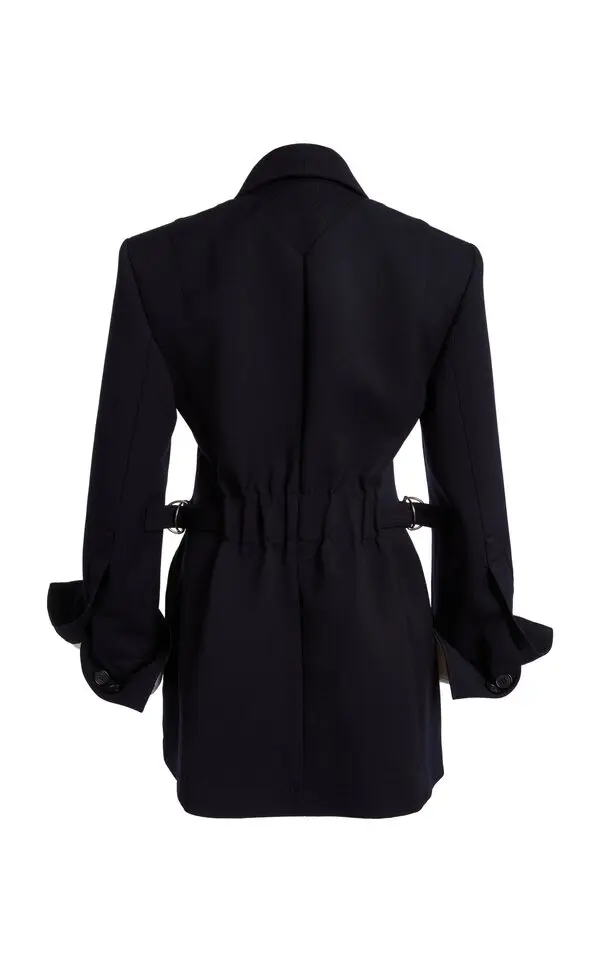 LANVIN Wool Cinched Peacoat
