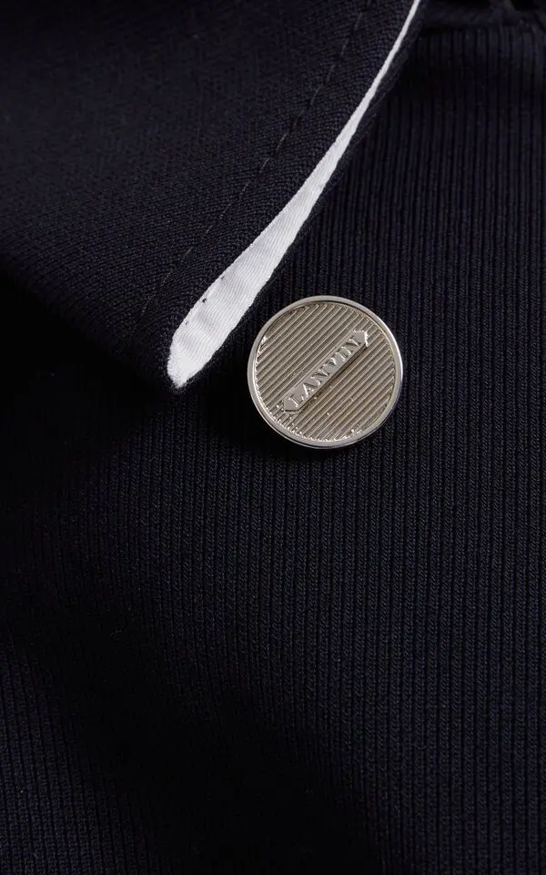 LANVIN Wool Cinched Peacoat