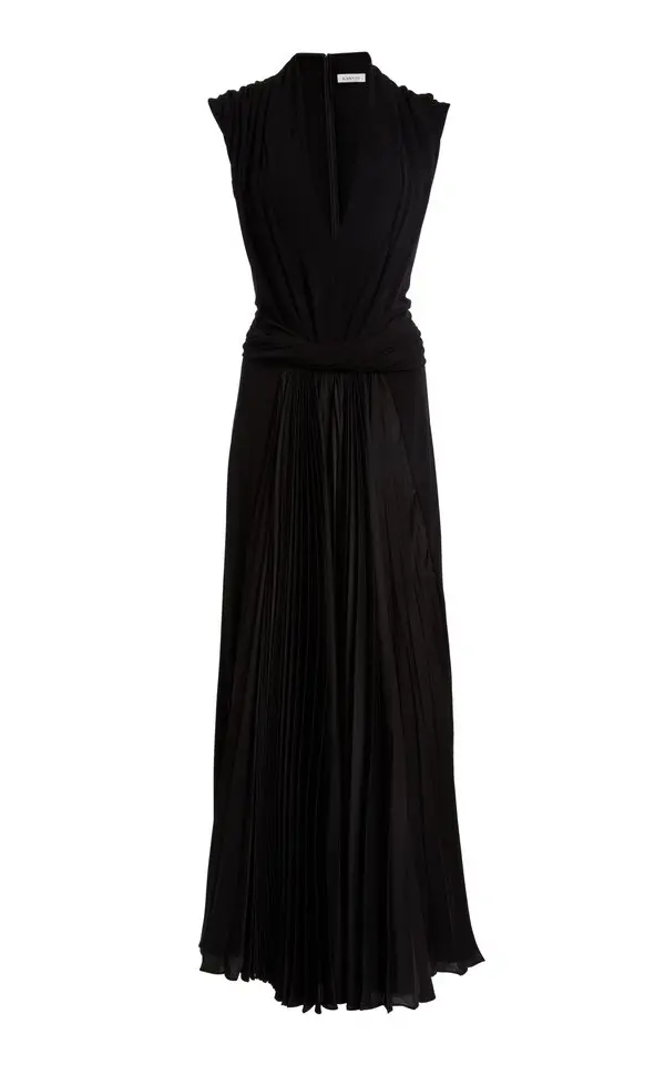 LANVIN Shawl Wrap Maxi Dress