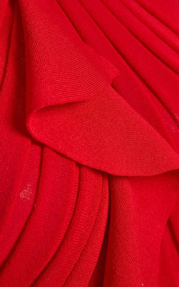 LANVIN Cotton-silk Ruffle Detail Top