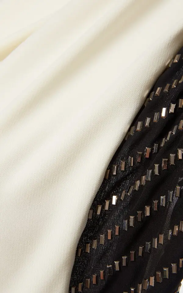 LANVIN Asymmetrical Embroidered Maxi Dress