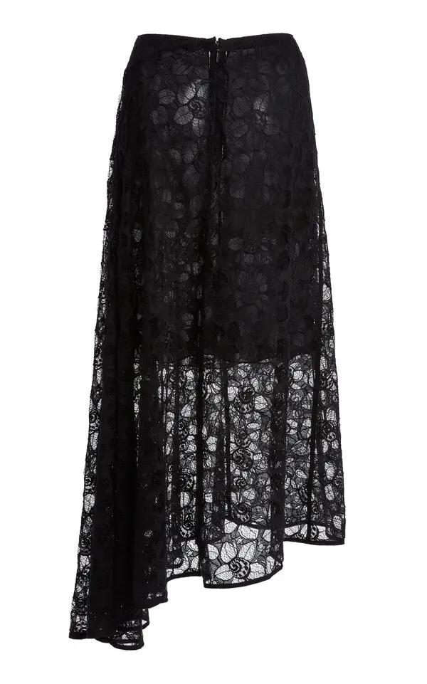 LANVIN Cotton-blend Midi Panel Skirt