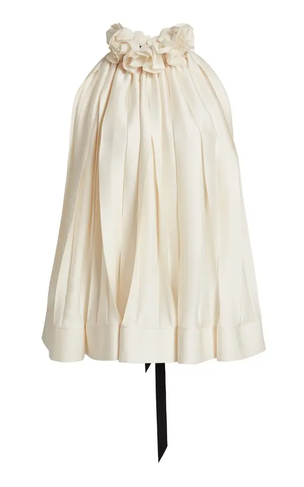 LANVIN Pleated Halter Top
