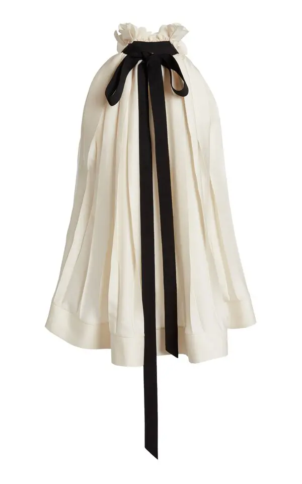 LANVIN Pleated Halter Top
