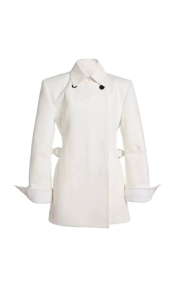 LANVIN Cotton Cinched Peacoat