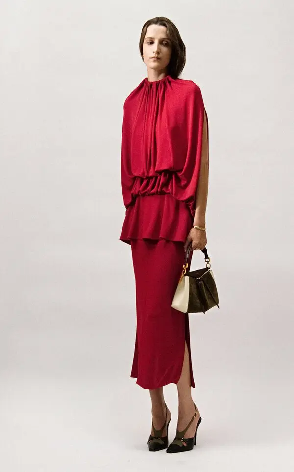 LANVIN Mid-length Cape Dress