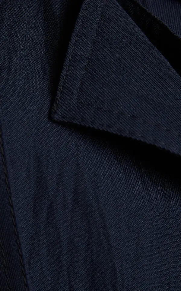 LANVIN Belted Wool-blend Trench Coat