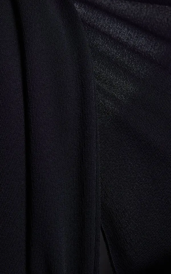 LANVIN High Neck Draped Maxi Dress