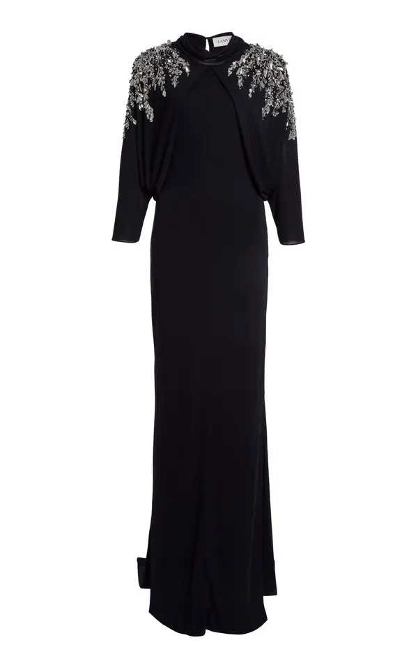LANVIN Embroidered Bolero Maxi Dress