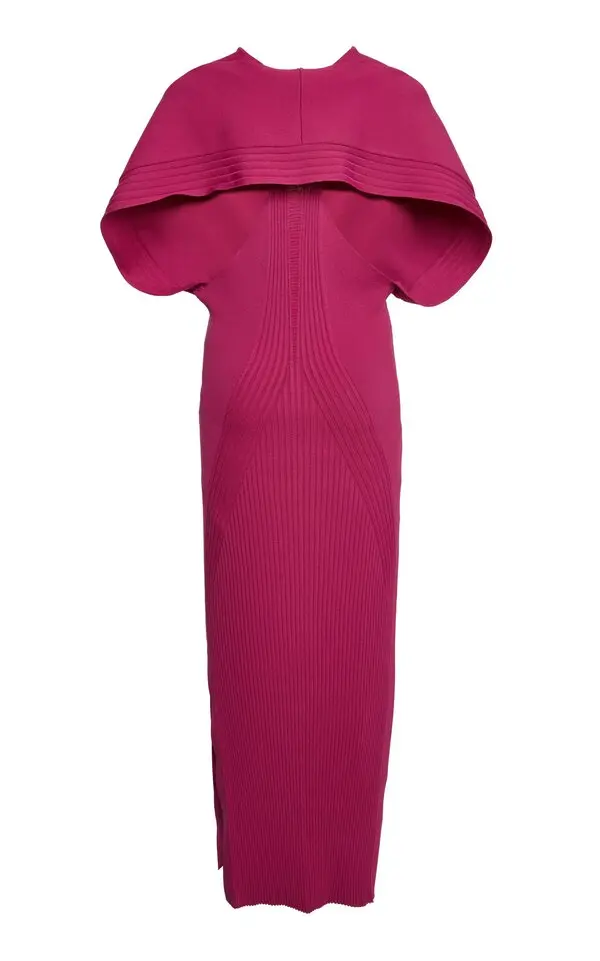 LANVIN Layered Contrast Maxi Dress