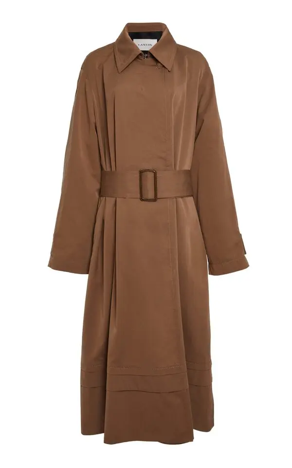 LANVIN Cotton-blend Long Car Coat