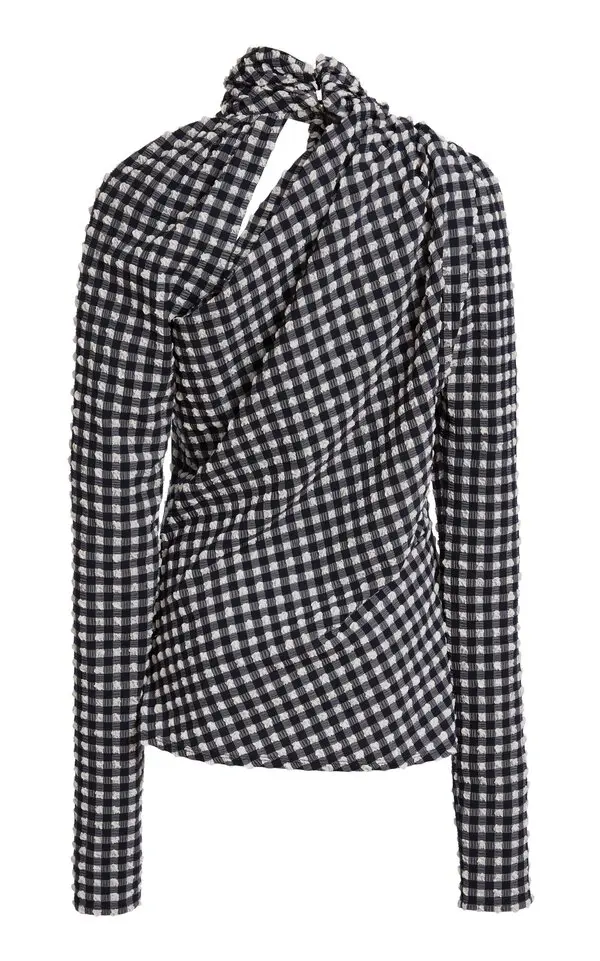 LANVIN Draped Knot Top