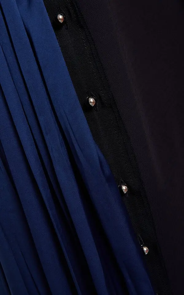 LANVIN Asymmetrical Open-back Maxi Dress