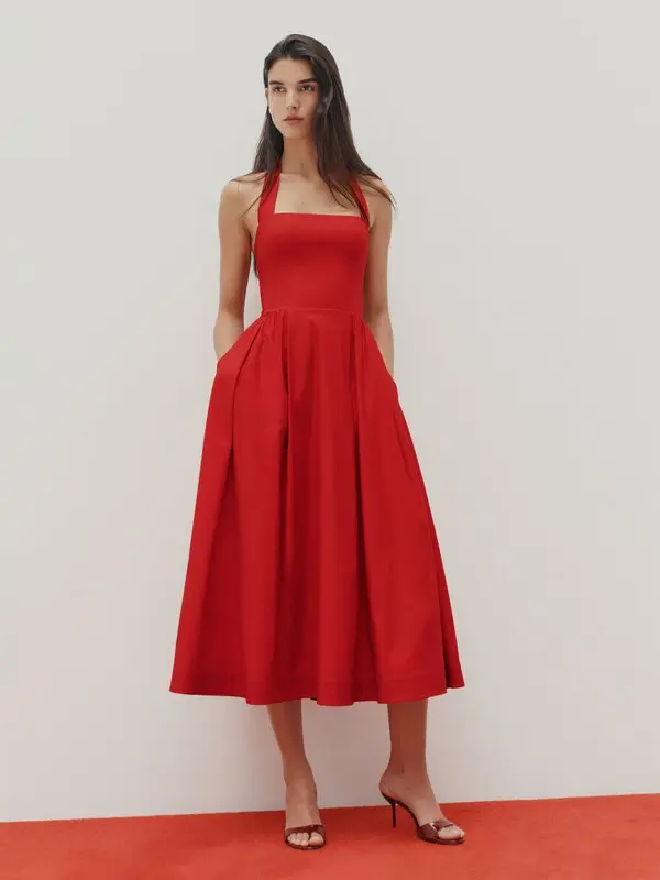 REFORMATION Seine Dress - Red