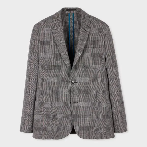 Paul Smith Check Wool Unlined Blazer