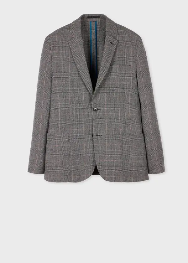 Paul Smith Check Wool Unlined Blazer