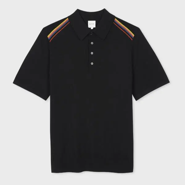 Paul Smith Merino Wool 'artist Stripe' Polo Shirt