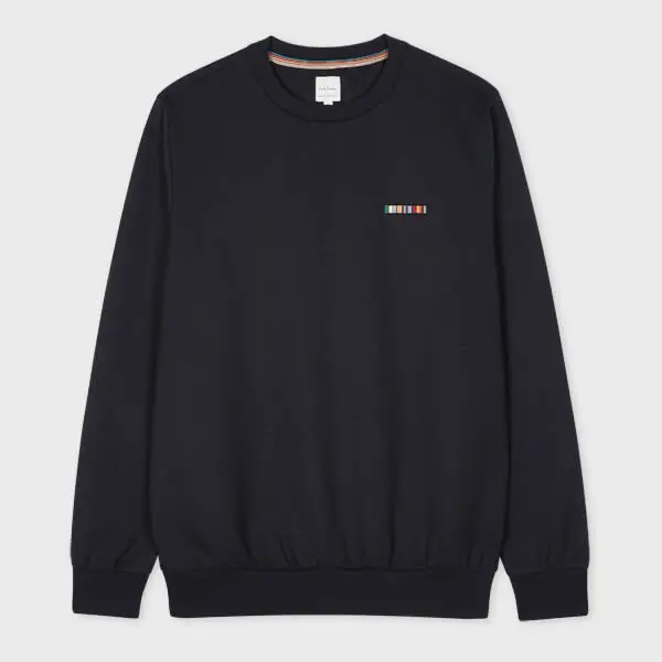 Paul Smith Dark Navy 'signature Stripe' Sweatshirt