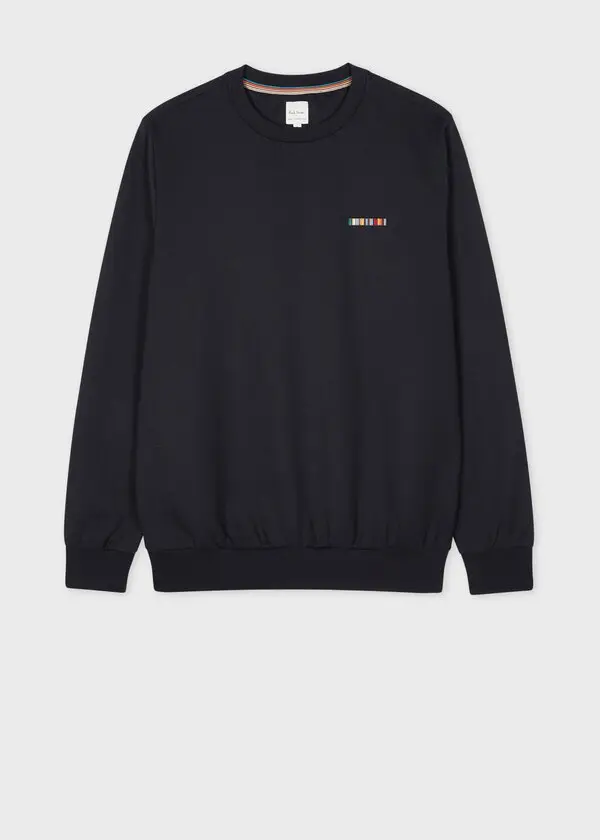 Paul Smith Dark Navy 'signature Stripe' Sweatshirt