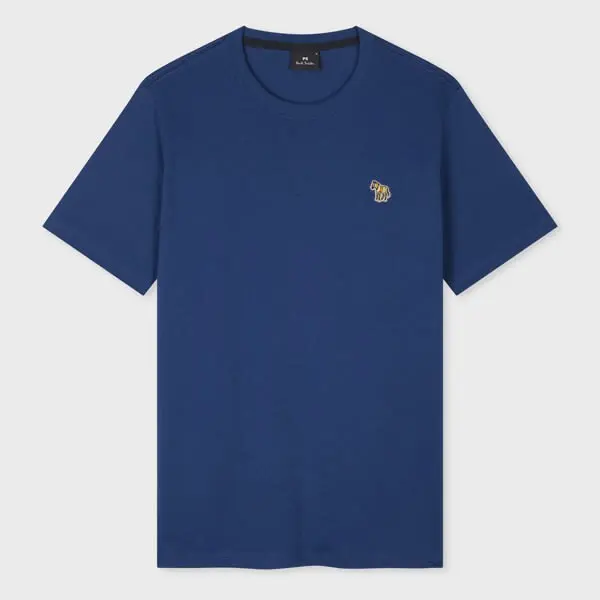 Paul Smith Royal Organic Cotton Zebra Logo T-shirt - Blue