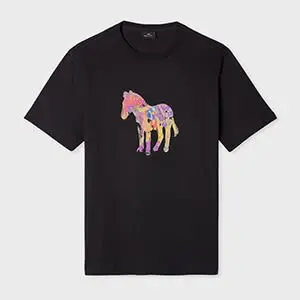 Paul Smith Craft Zebra' Print T-shirt - Black