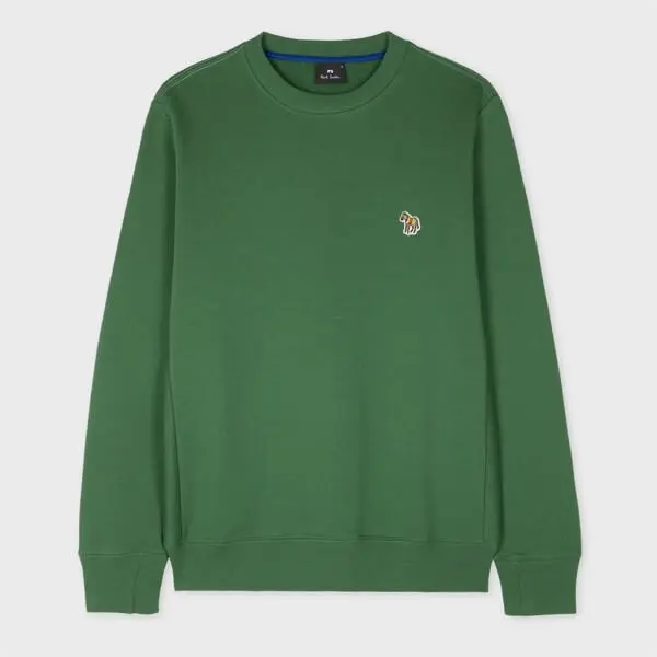 Paul Smith Forest Zebra Logo Organic Cotton Sweatshirt - Green