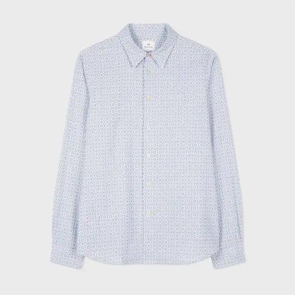 Paul Smith Tailored-fit Geometric Dobby Cotton Shirt
