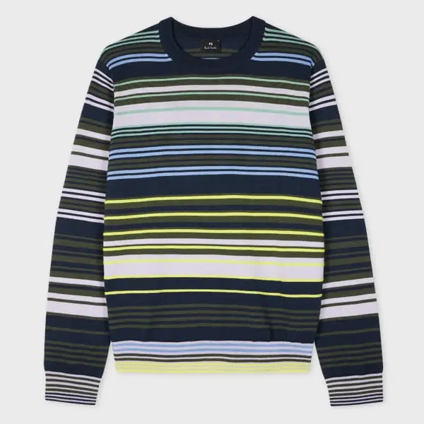 Paul Smith Multi-stripe Merino Wool Sweater