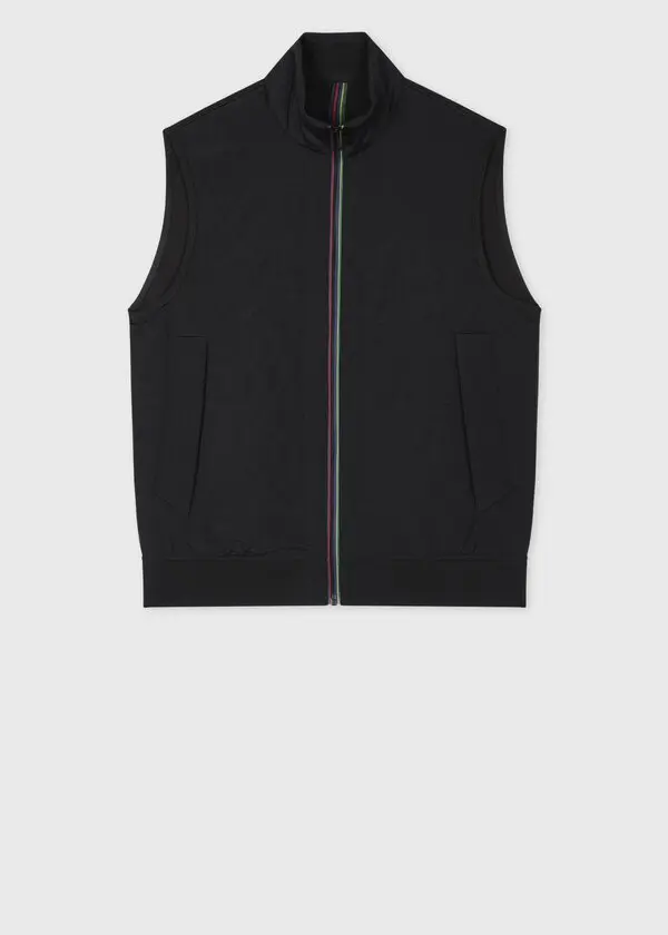 Paul Smith Sports Stripe Mixed Media Gilet