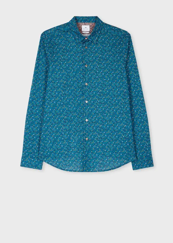 Paul Smith Slim-fit Mid 'oxalis Floral' Shirt