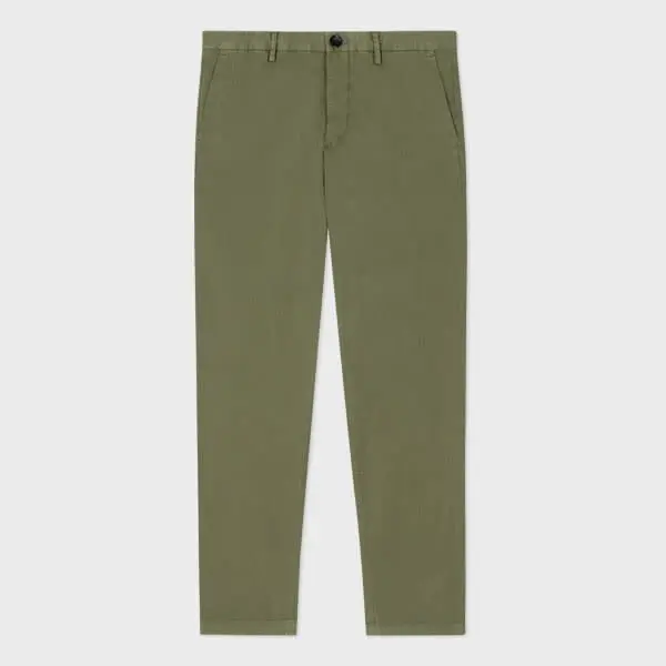 Paul Smith Khaki Mid-fit 'broad Stripe Zebra' Chinos