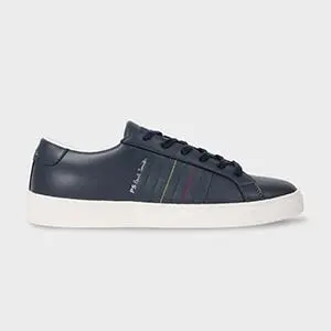 Paul Smith Navy Leather 'aaron' Trainers
