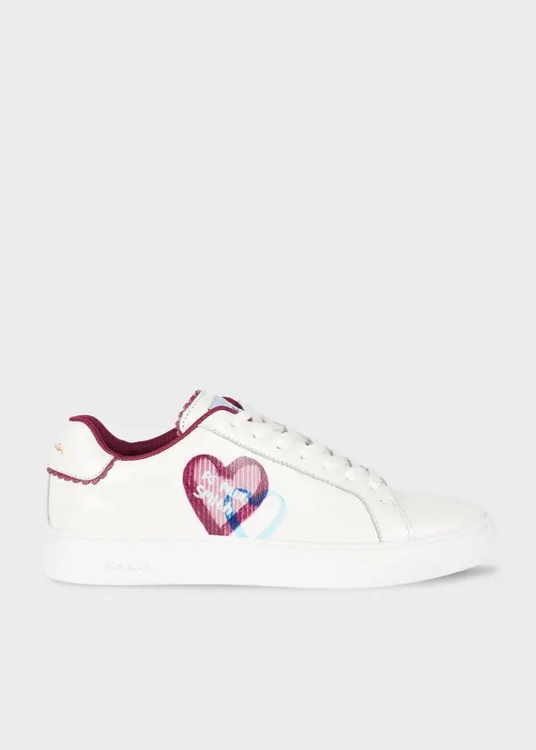 Paul Smith Leather 'scribble Heartlapin' Trainers