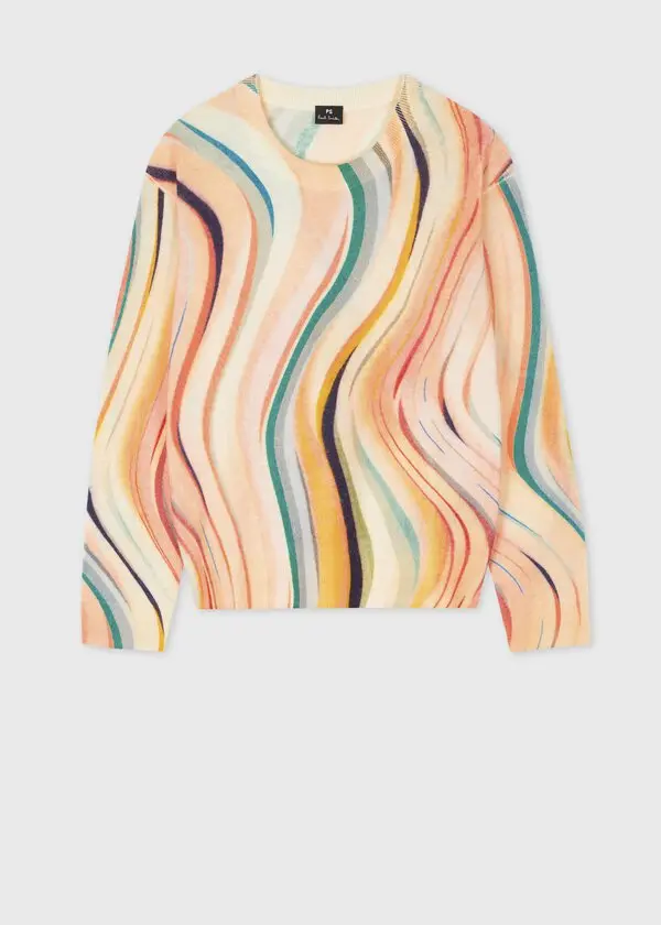 Paul Smith Dusky Swirl' Crew Neck Knitted Sweater
