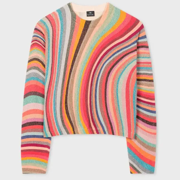 Paul Smith Swirl' Boucle Crew Neck Sweater
