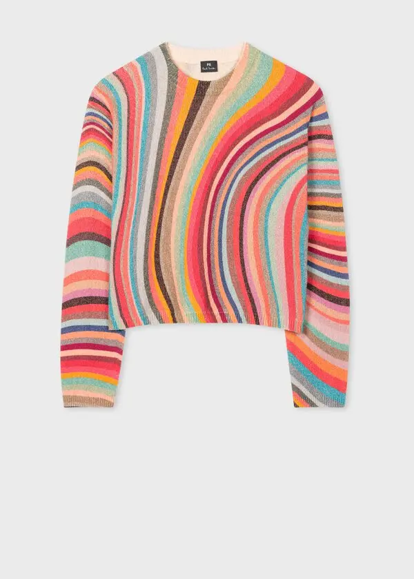 Paul Smith Swirl' Boucle Crew Neck Sweater