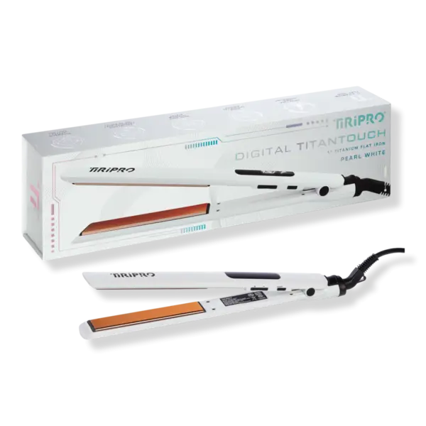 TIRI PRO Titantouch Titanium Digital Flat Iron - White